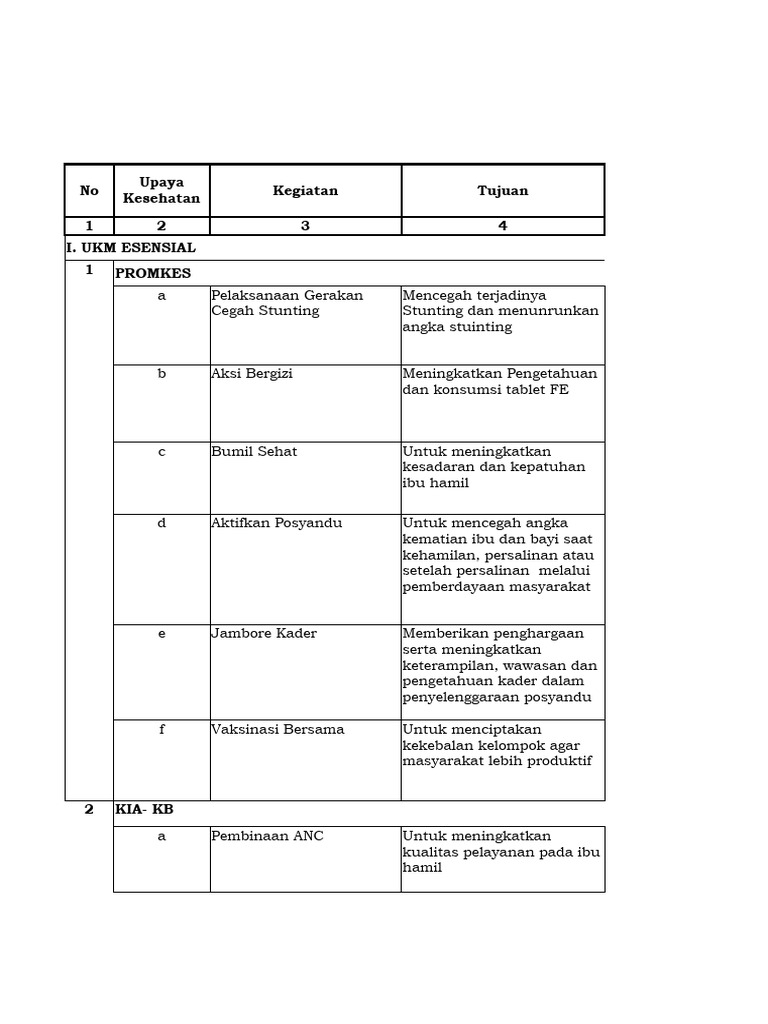 RUK - RPK VIKS Tahun 2023, PIS-PK, KESJAOR | PDF