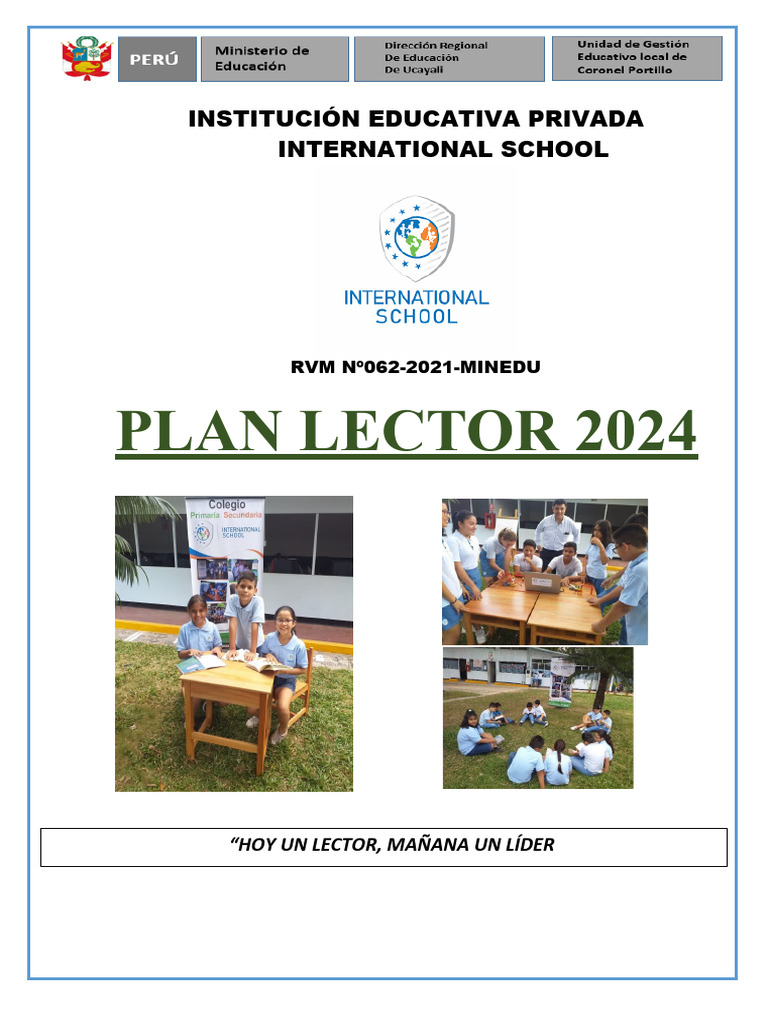 Plan Lector - 2024 | PDF | Educación primaria | Escuelas