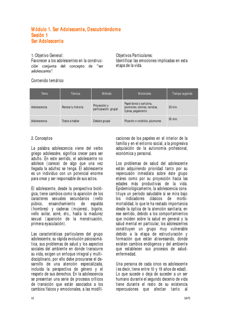 Yo Adolescente | PDF | Adolescencia | Salud mental