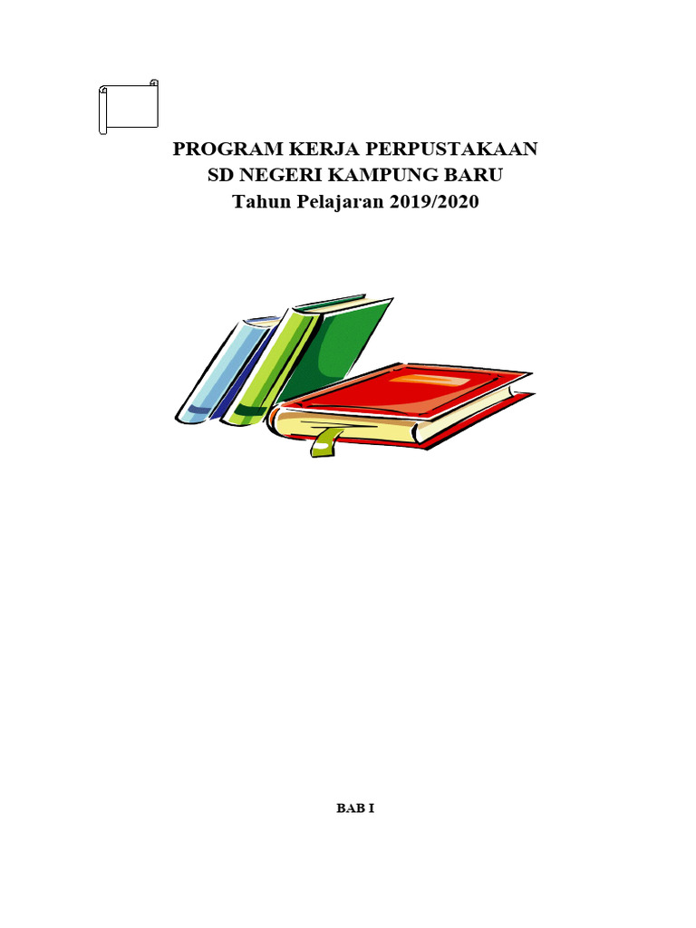 Program Kerja Perpustakaan SDN 001 | PDF