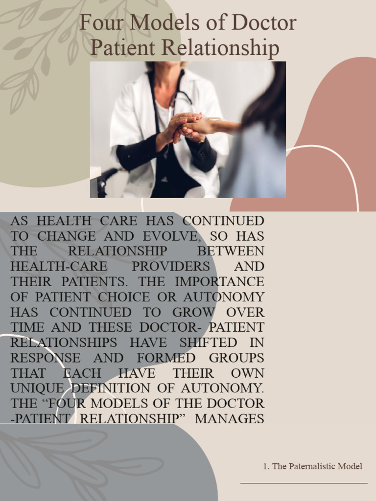 Four Models of DRP | PDF | Physician | Autonomy