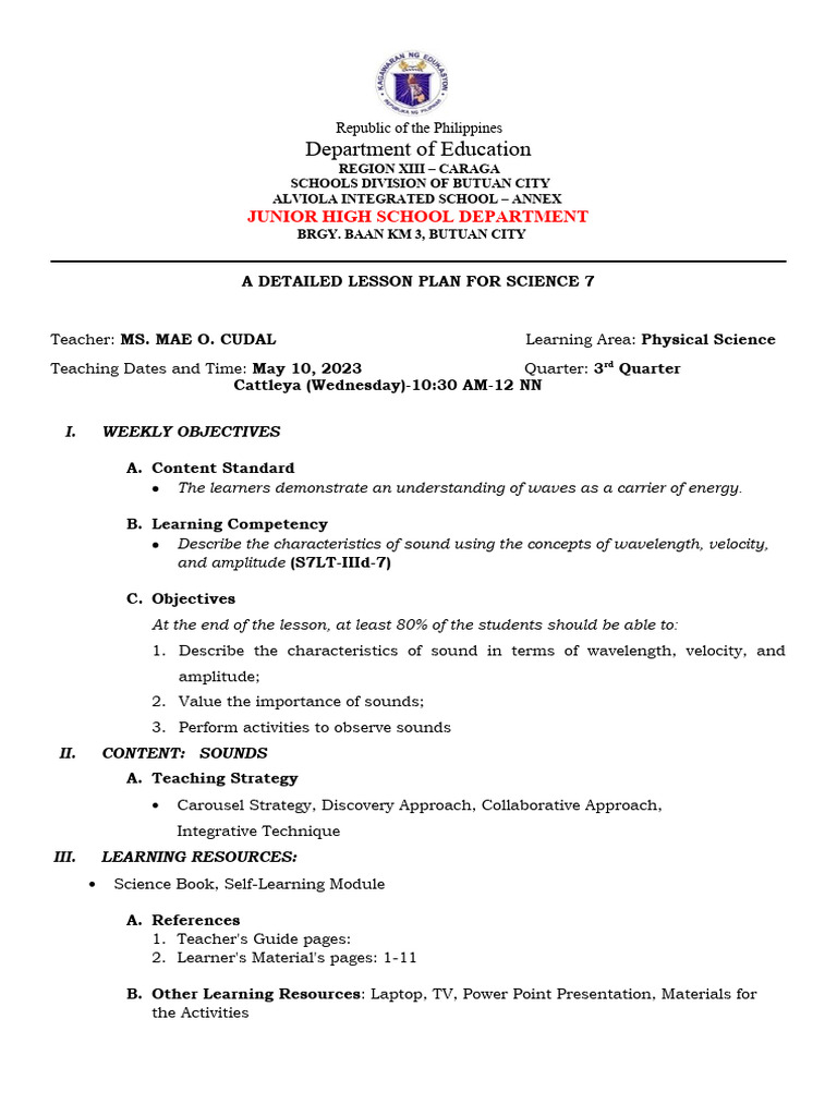 DLP - Quarter 3 Sounds | PDF | Pitch (Music) | Sound