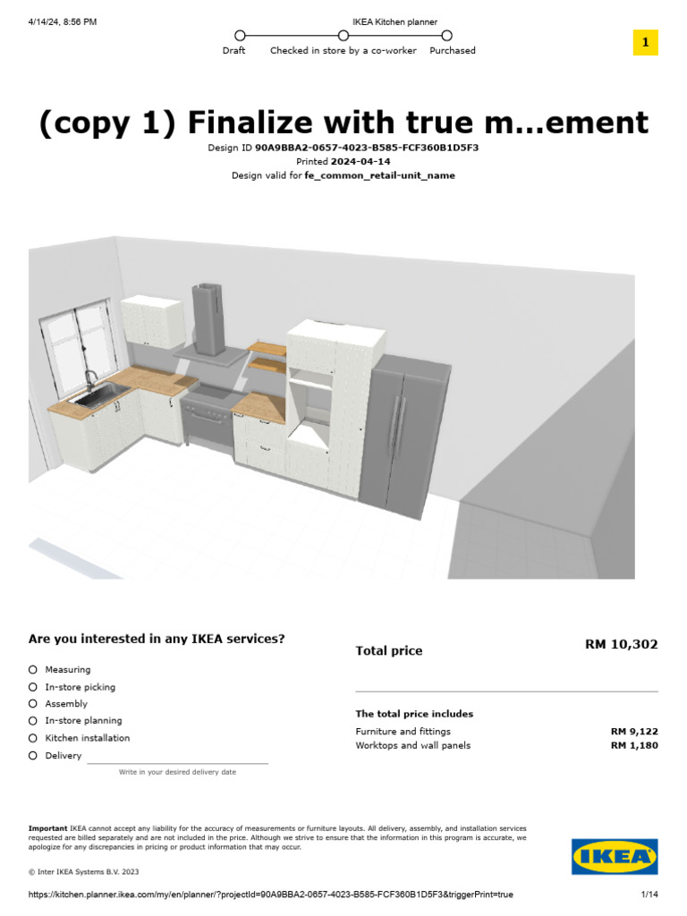 IKEA Kitchen Planner | PDF | Countertop | Cabinetry