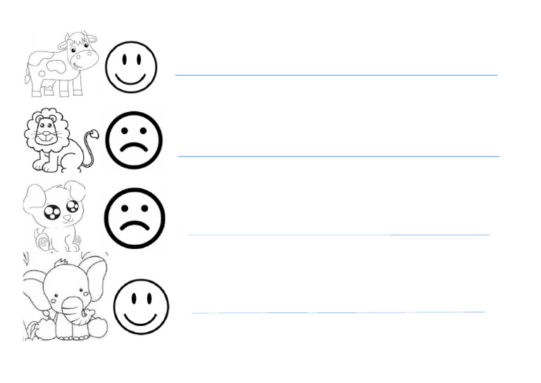 animals like and dislike worksheet | PDF