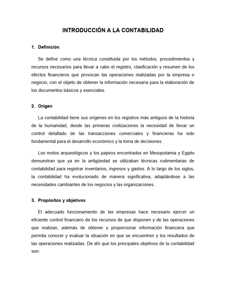 Introducción A La Contabilidad | PDF | Contabilidad | Business