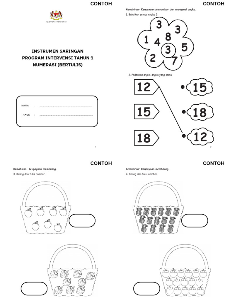 Modul Intervensi Numerasi Tahun 1 | PDF