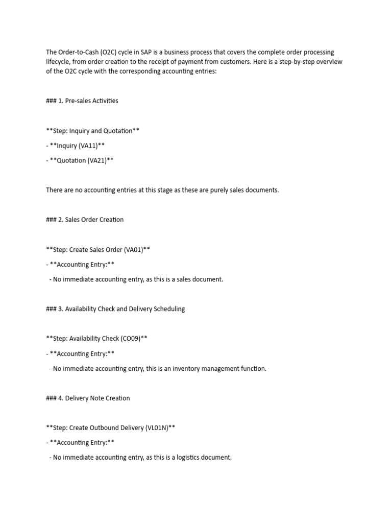 SAP P2P Cycle With Acct Entries | PDF | Debits And Credits | Money