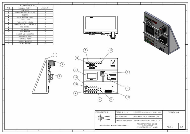 Etiket Gambar Cad Hal 2 A3 | PDF | Electrical Engineering