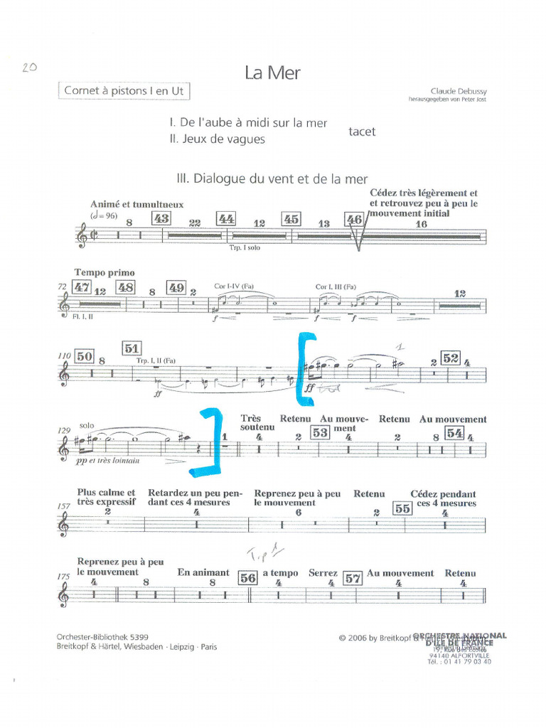 Traits Cornet 1 | PDF