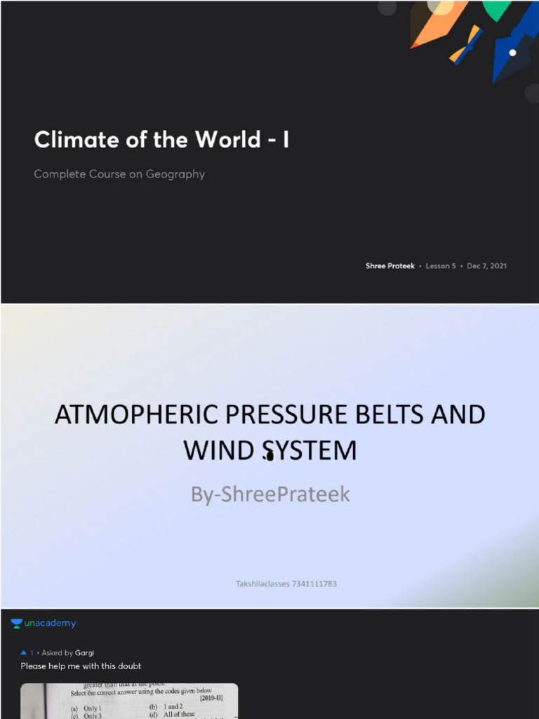5 - Atmospheric Pressure Belts & Wind System | PDF | Wound | Earth ...