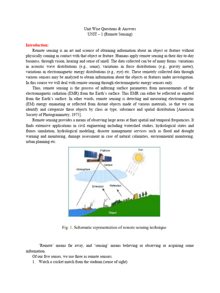 Unit 1 Questions and Answer | PDF | Electromagnetic Radiation | Infrared