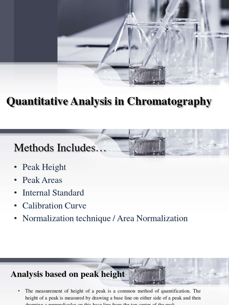Chromatography Quantification Guide | PDF | Chromatography | Mixture
