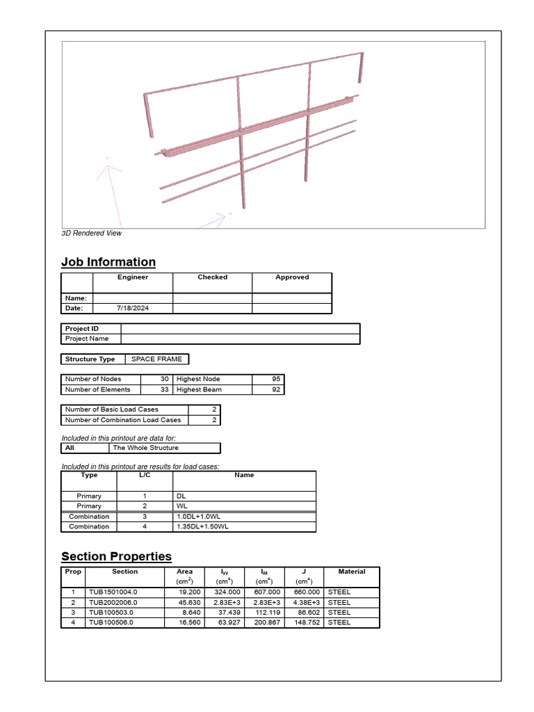 Module Fin Frame (Clash To I Section) - Option 1 - Rev0 | PDF ...