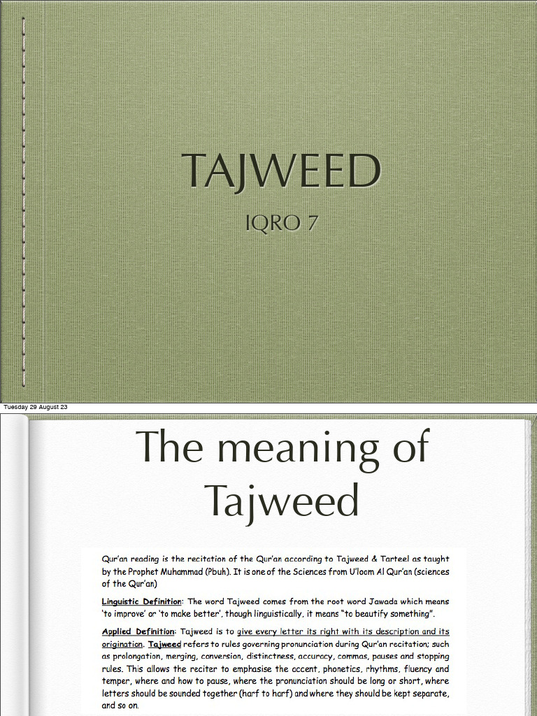Tajweed | PDF | Language Arts & Discipline