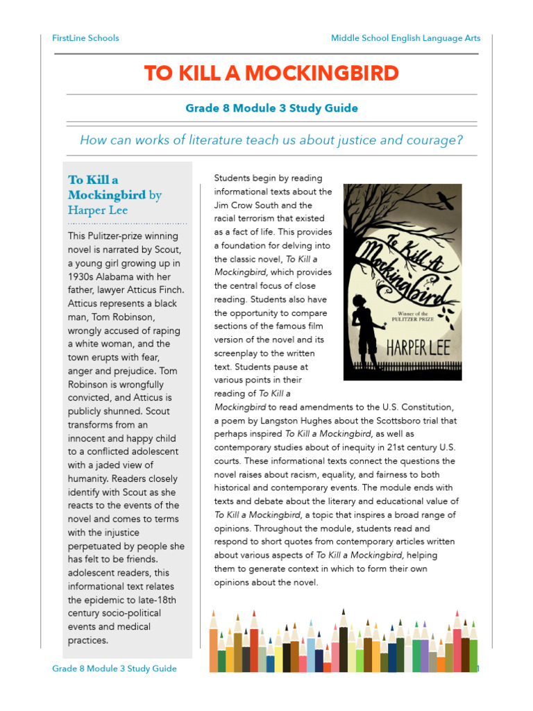 G8 M3 To Kill A Mockingbird Study Guide | PDF | To Kill A Mockingbird