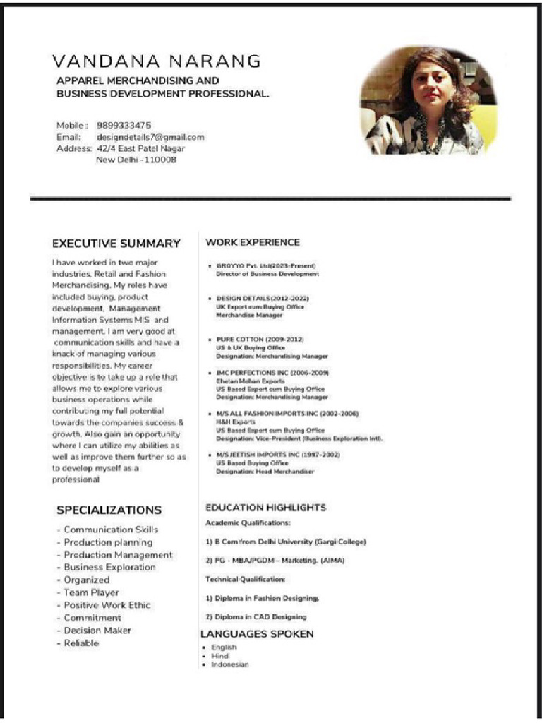 Resume Vandana | PDF