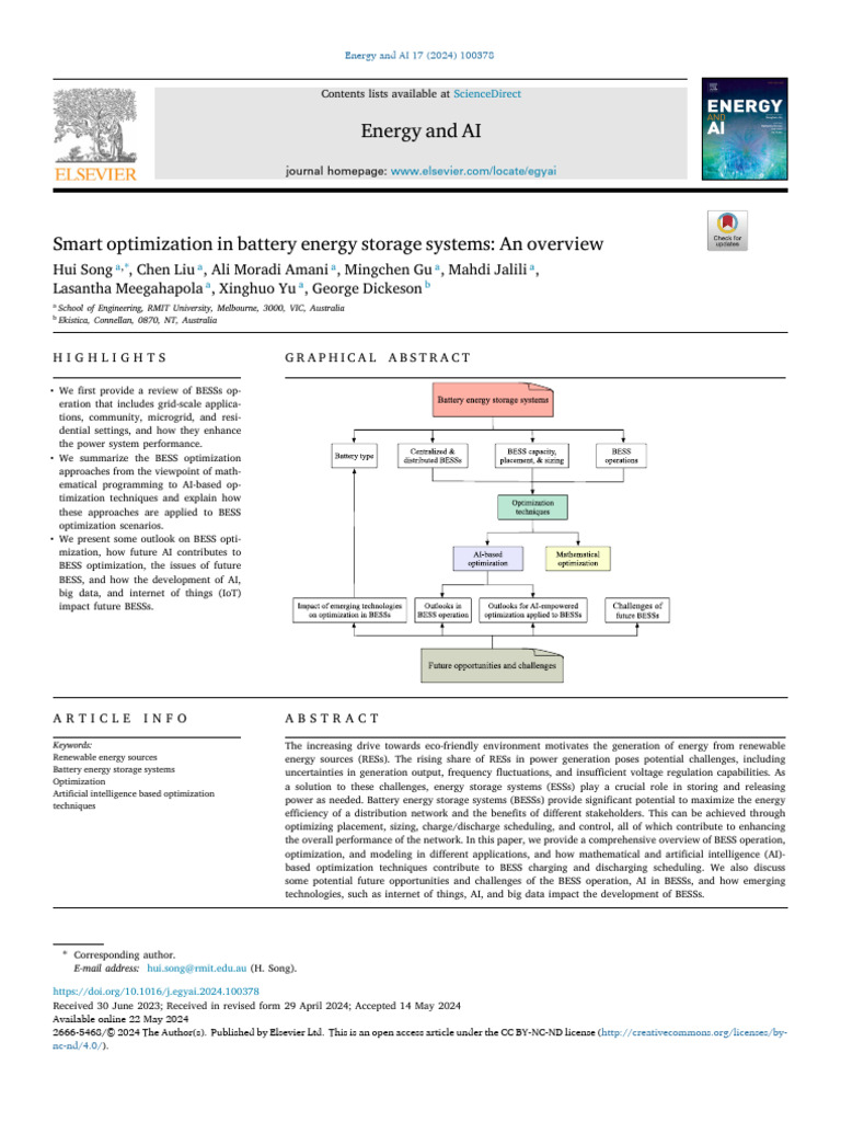 Overview of Smart Battery Optimization | PDF | Electrical Grid ...