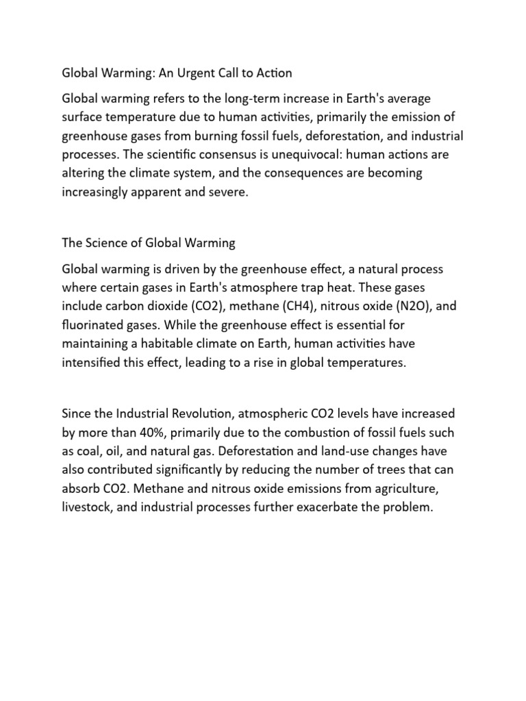 Global Warming-1 | PDF