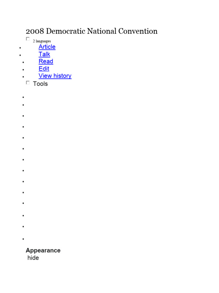 Democratic | PDF | United States Presidential Nominating Convention ...