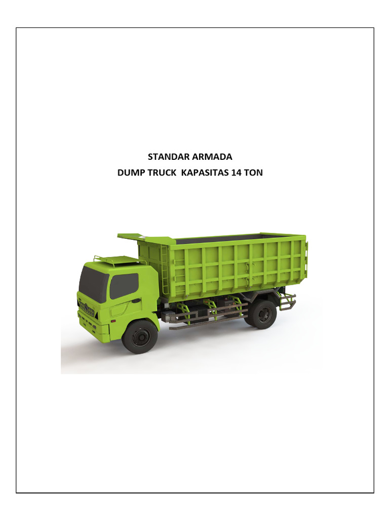 Standar DT 14 Ton | PDF | Commercial Vehicles | Wheeled Vehicles
