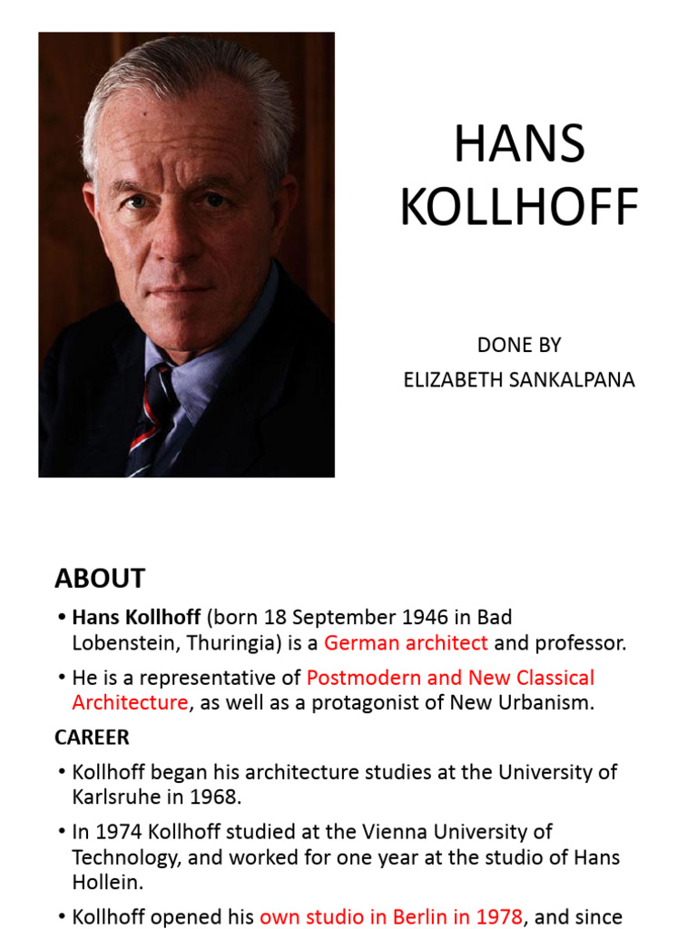 Hans Kollhoff | PDF | Building Engineering | Architectural Elements