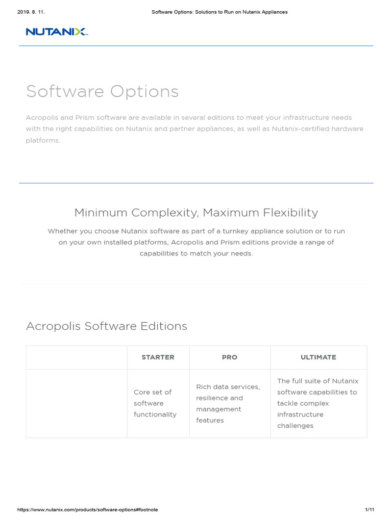 Nutanix LIcense 차이 - 1 | PDF | Desktop Virtualization | Virtual Machine