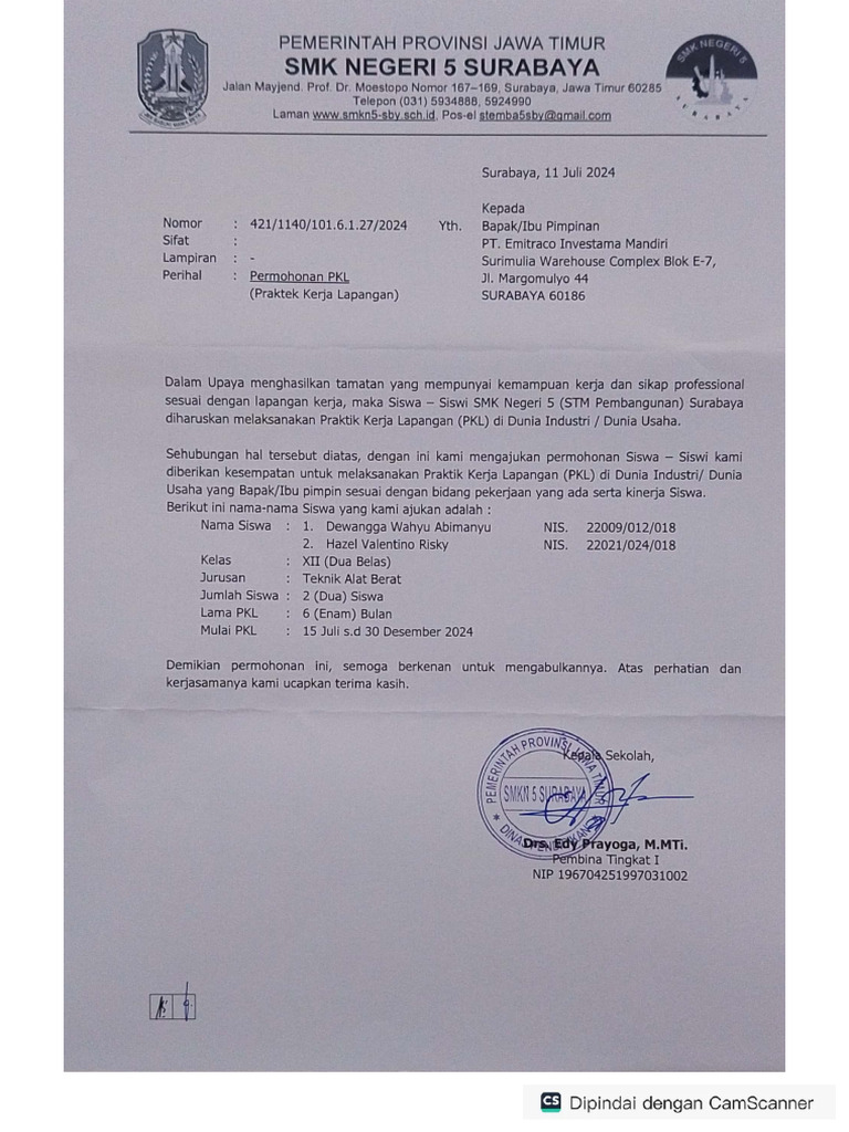 PT. Emitraco Investama Mandiri | PDF