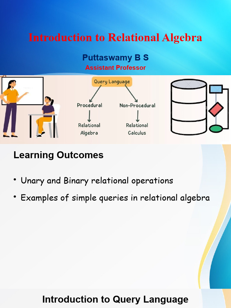 Relational Algebra Final PPT 08-06-2023 | PDF | Relational Model | Information Retrieval