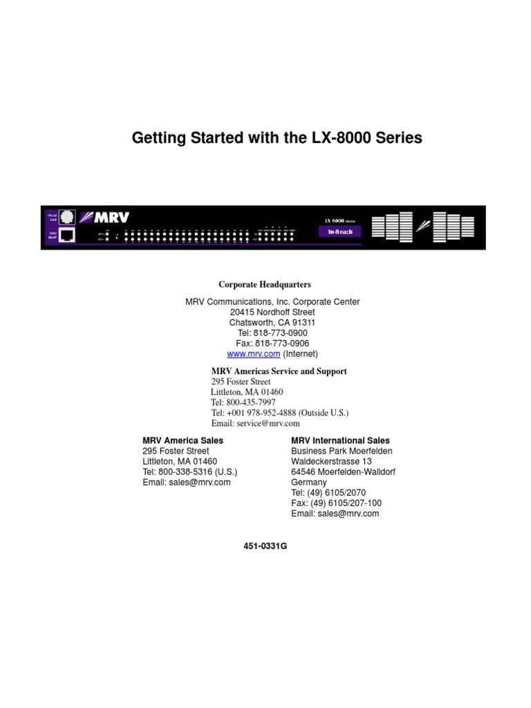 LX-8000 Getting Started | PDF | Command Line Interface | Electrical ...