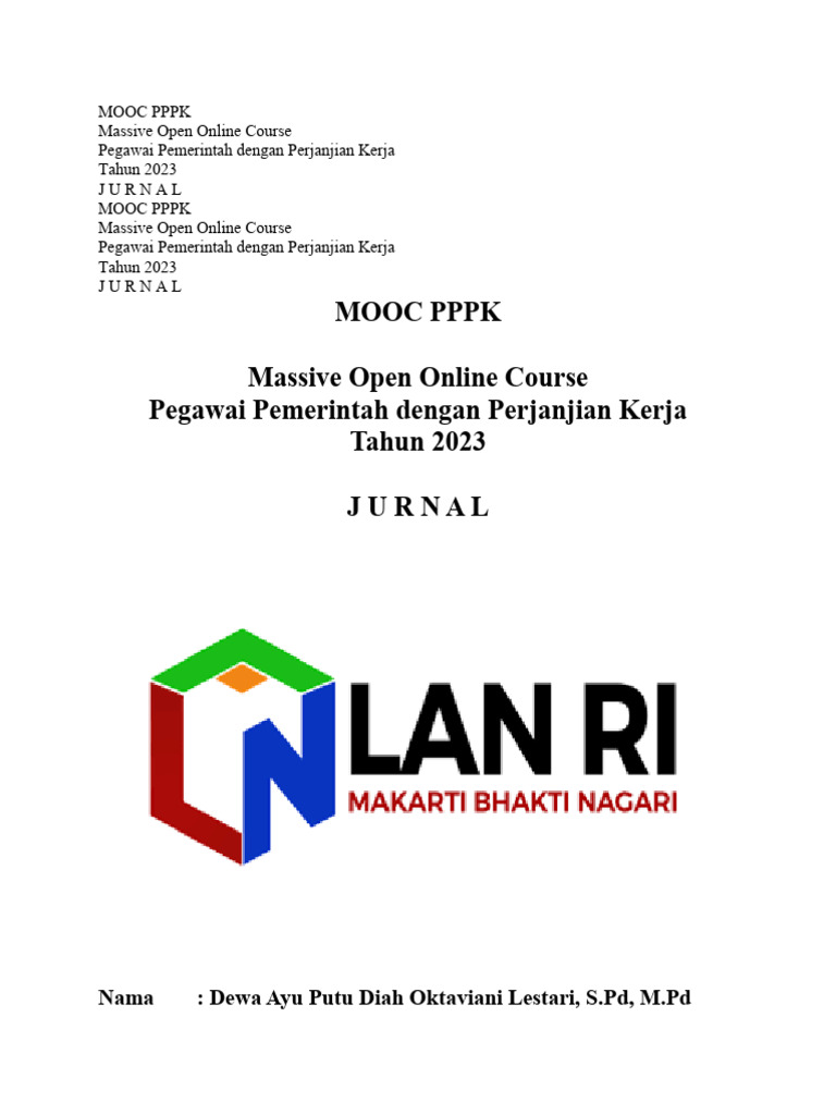 Mooc PPPK | PDF | Ilmu Sosial | Perjalanan