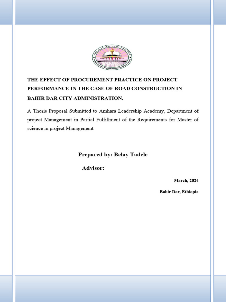 Procurement and Project Performance | PDF | Procurement | Request For Proposal