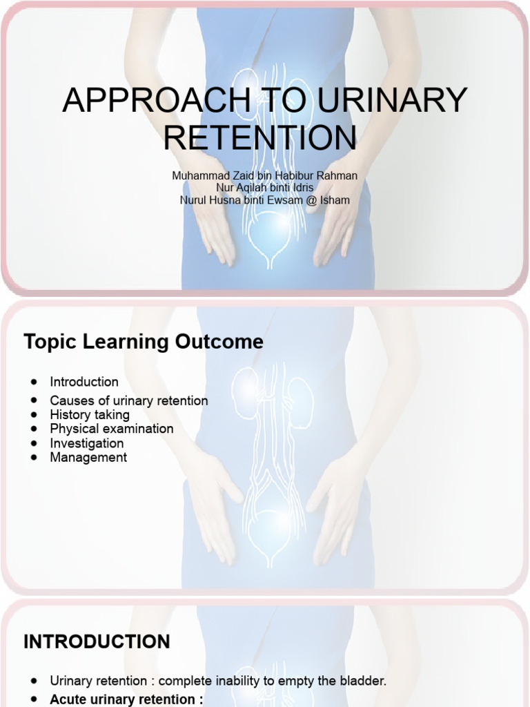 Urinary Retention: Causes and Management | PDF | Urinary Incontinence ...