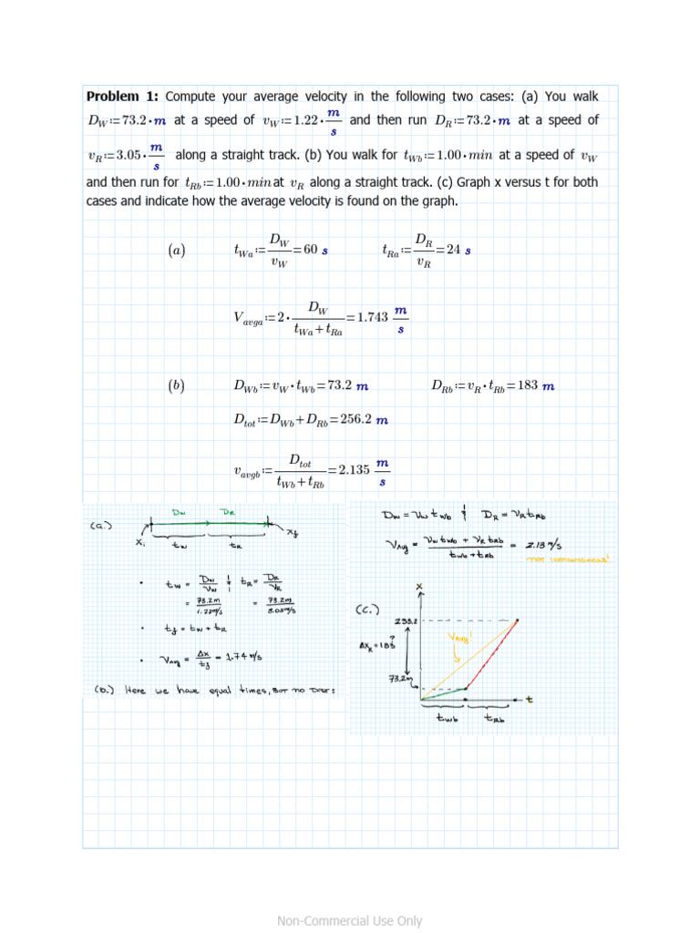 HW 2 - Physics Homework Answers | PDF | Acceleration | Velocity