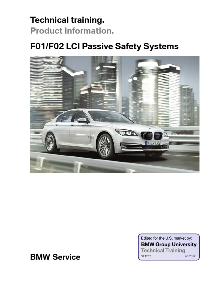 07 - F01-F02 LCI Passive Safety Systems | PDF | Airbag | Land Vehicles