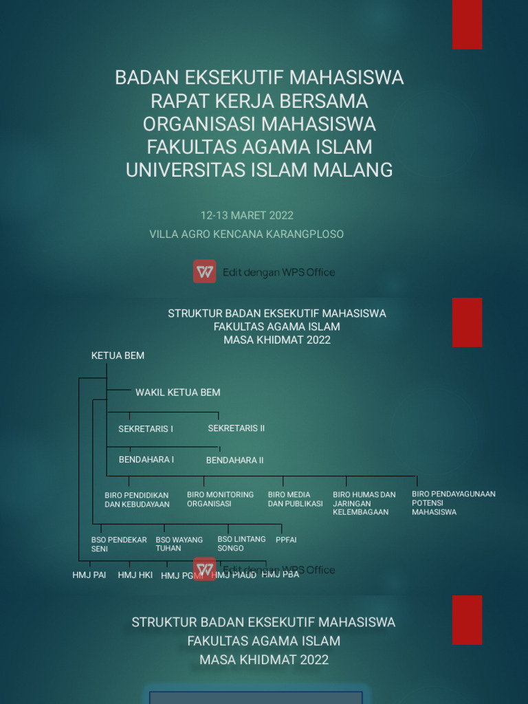Proker Badan Eksekutif Mahasiswa | PDF