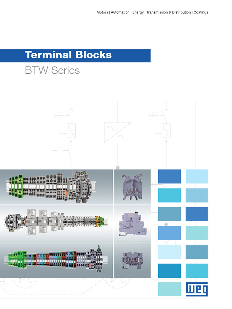 WEG BTW Line Terminal Blocks 50052682 Brochure English | PDF | Electrical Connector | Electrical ...