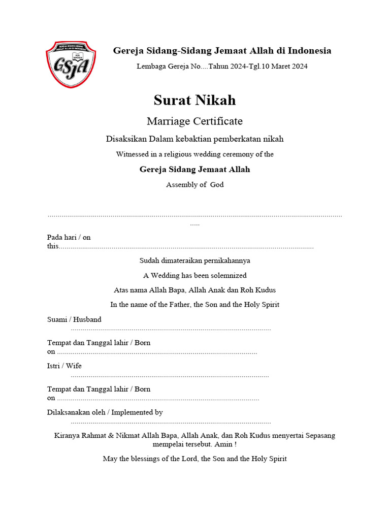 Surat Nikah | PDF