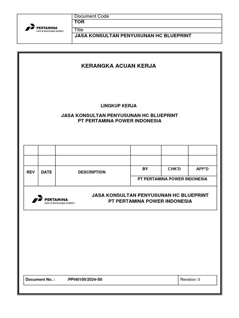 KAK HC Blueprint Rev07 | PDF | Pengelolaan Keuangan & Uang | Teknologi & Rekayasa