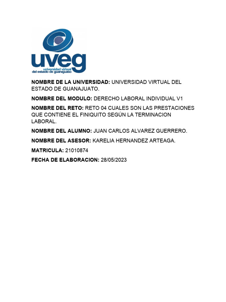 Alvarez Guerrero Juan Carlos R4-U3 LABORAL | PDF Alvarez Guerrero Juan Carlos R4-U3 LABORAL | PDF