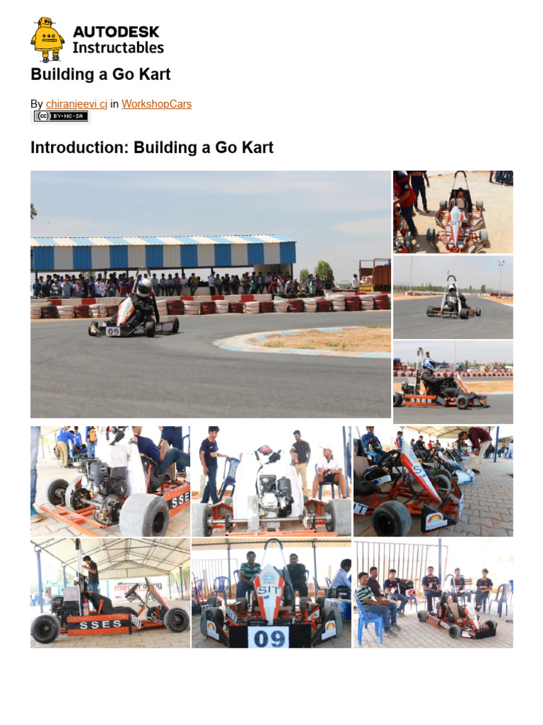 Building A Go Kart - 22 Steps - Instructables | PDF | Screw | Brake