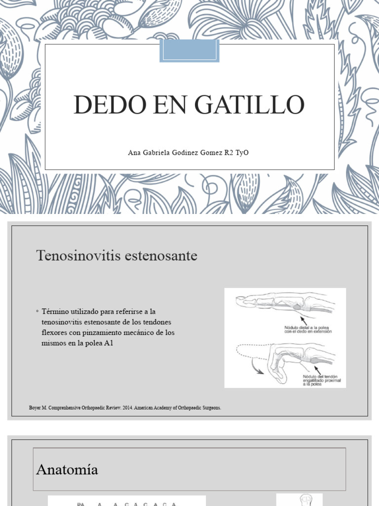 Tenosinovitis Estenosante: Diagnóstico y Tratamiento | PDF ...