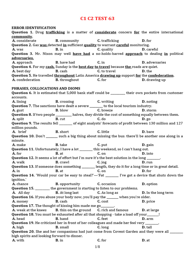 C1 C2 Test 63: Mr. Nixon May Well Have Had A No-Holds-Barred Approach ...