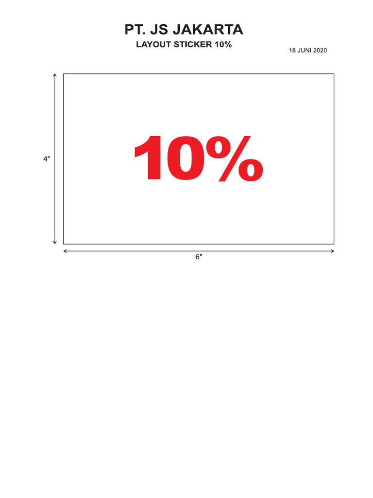 Sticker 10 Percen | PDF