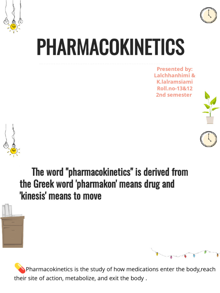 Pharmaco Kinetics | PDF