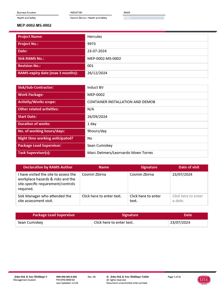 MEP-0002-MS-0002 | PDF | Crane (Machine) | Safety
