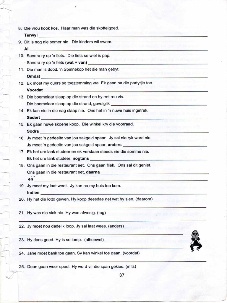 Conjunctions Voegwoorde Oefening 2 | PDF