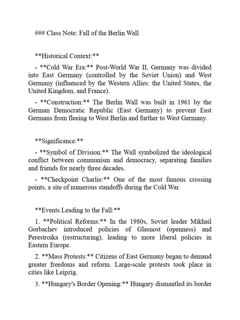 about berlin wall | PDF | Berlin Wall | East Germany