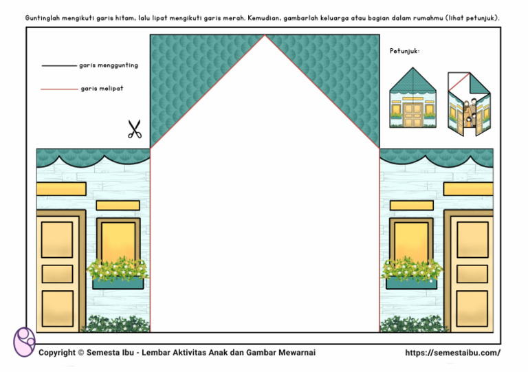 Tema Lingkungan - Rumah - Gunting Lipat Tempel | PDF