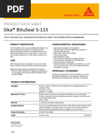 Sikashield w159 Ed15mm | PDF | Adhesive | Polyethylene