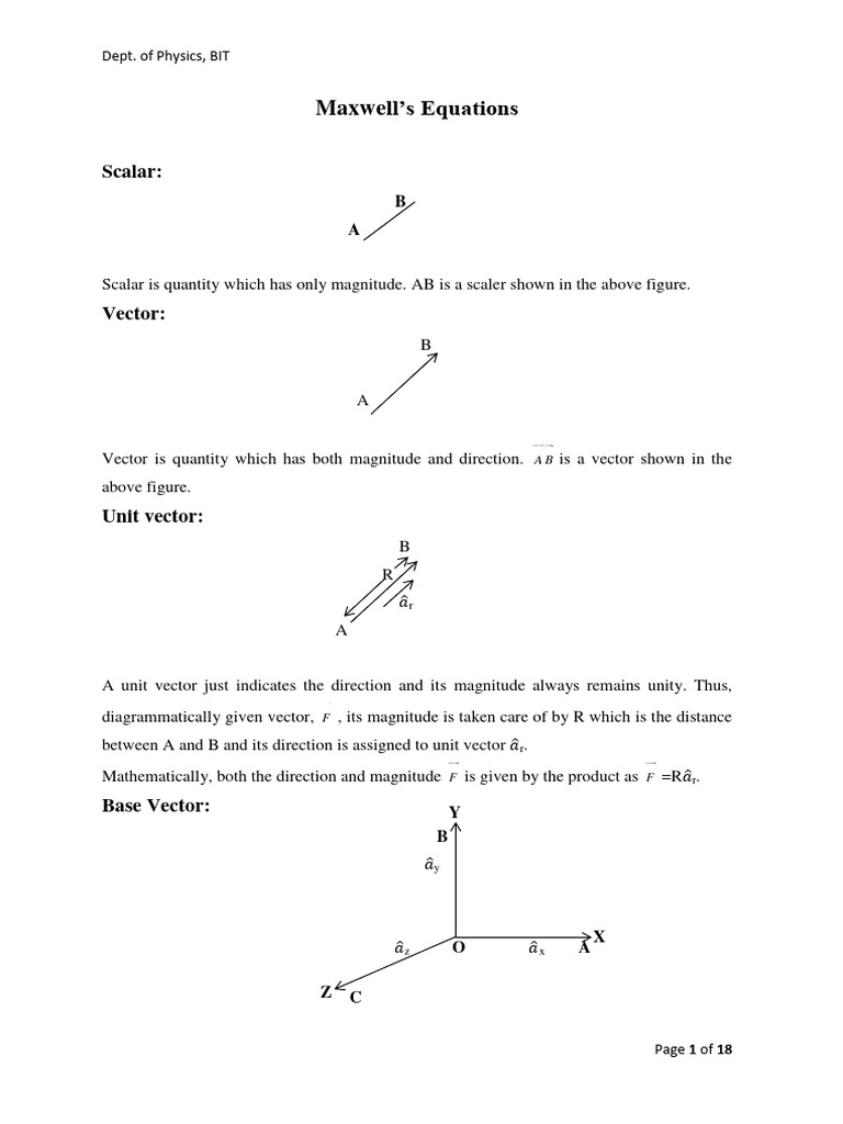 Understanding Vector Calculus Basics | PDF | Euclidean Vector | Divergence